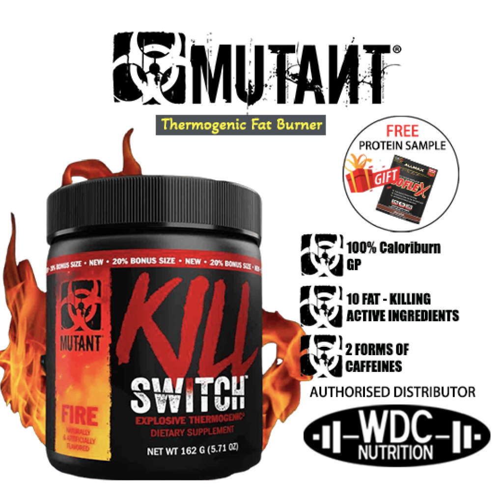 Mutant Kill Switch Thermogenic Fat Burner (36 Servings) - Fat Burner ...