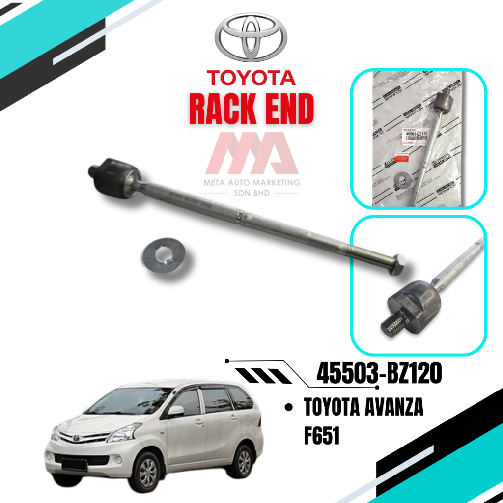 TOYOTA STEERING RACK END LH RH TOYOTA AVANZA F651 (45503-BZ120 ...