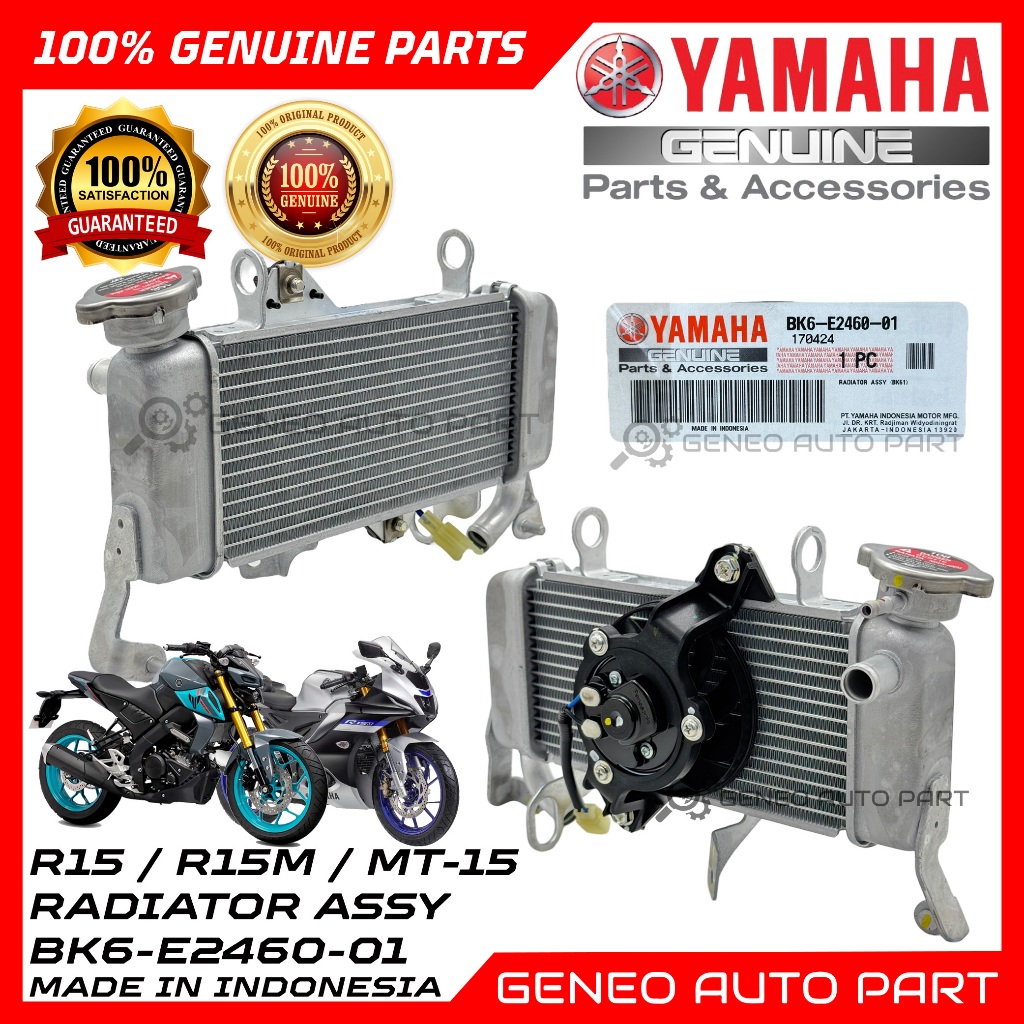 YAMAHA R15 V3 V4 R15M MT-15 MT15 COOLANT RADIATOR ASSY WITH BLOWER [BK6 ...