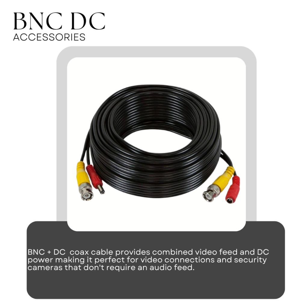 CCTV CABLE Analog Camera To DVR Cable BNC+DC Power Video Extension ...
