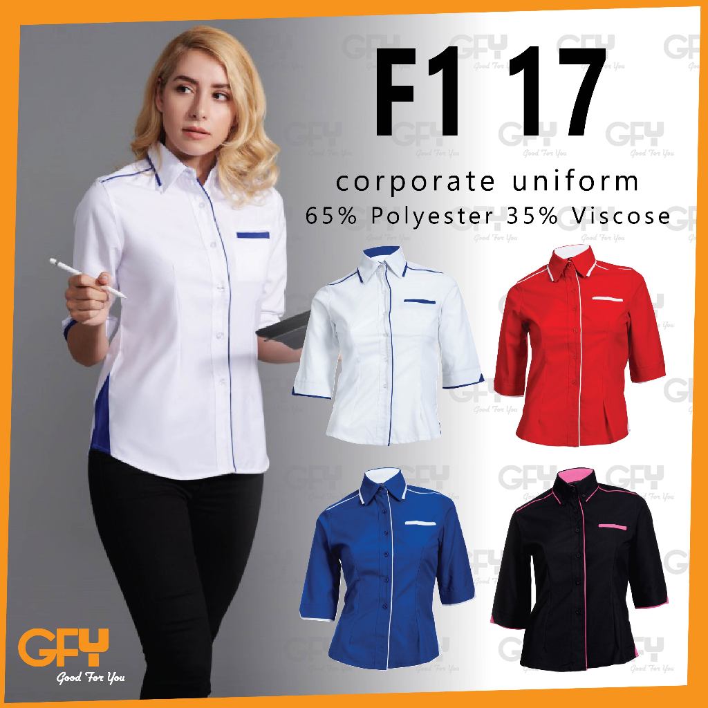 【A】OREN SPORT F117 Female F1 Corporate Uniform Business Smart Casual ...