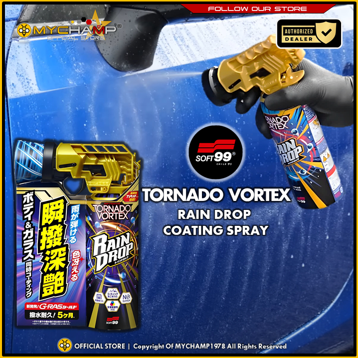 Soft99 Rain Drop Tornado Vortex 300ml Rain Drop Coating Spray | Shopee Malaysia