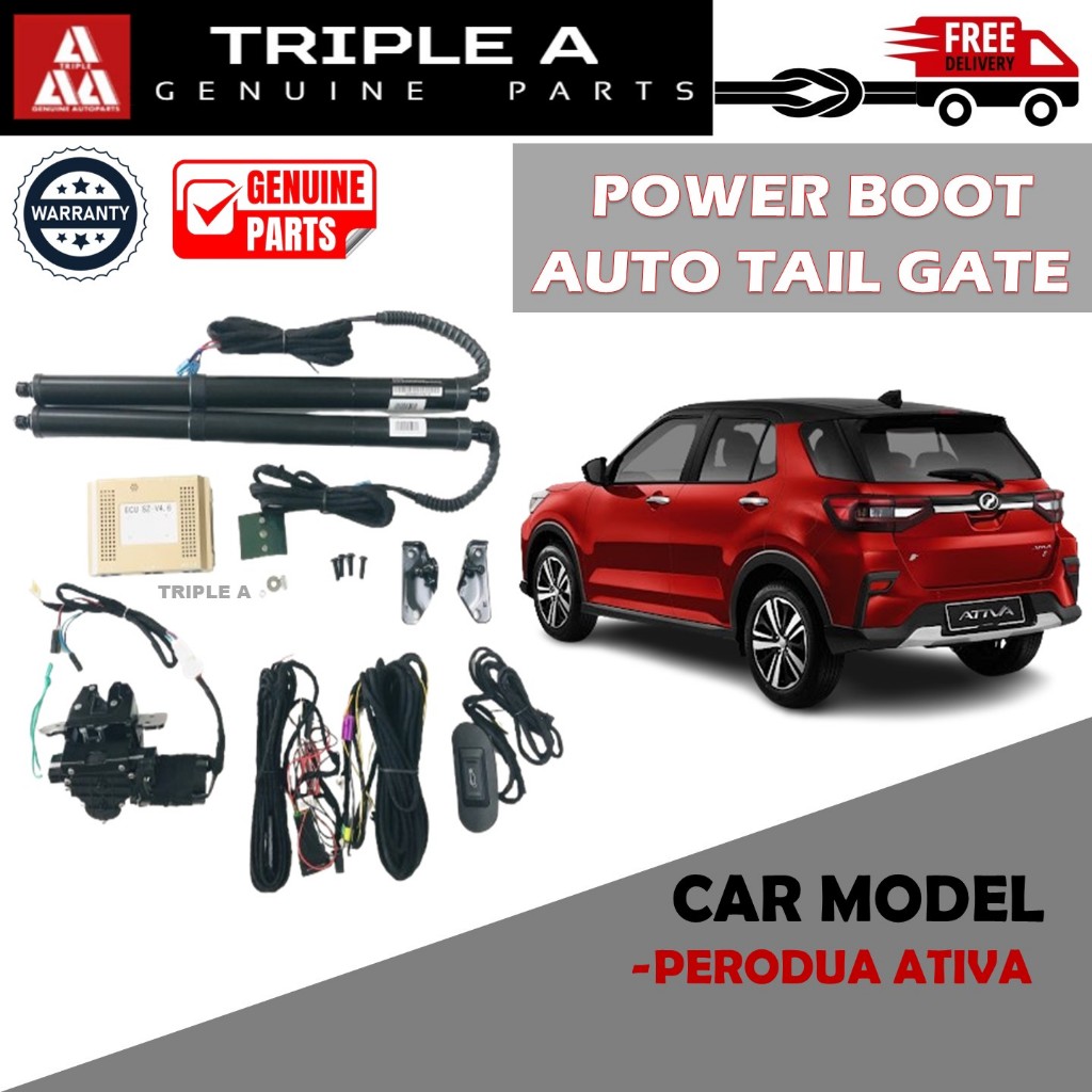 PERODUA ATIVA Plug&Play Electric Auto Tailgate Power Boot Soft Close ...
