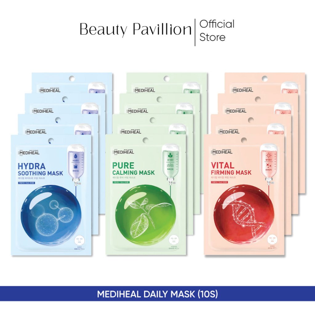 BEAUTY PAVILION l MEDIHEAL DAILY AMPOULE MASK (10S) | Shopee Malaysia