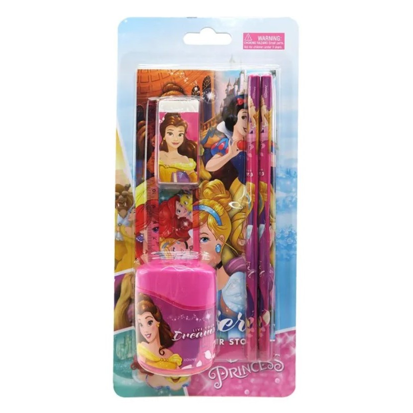Original Disney Princess Value Stationery Set includes Pencil, Ruler ...