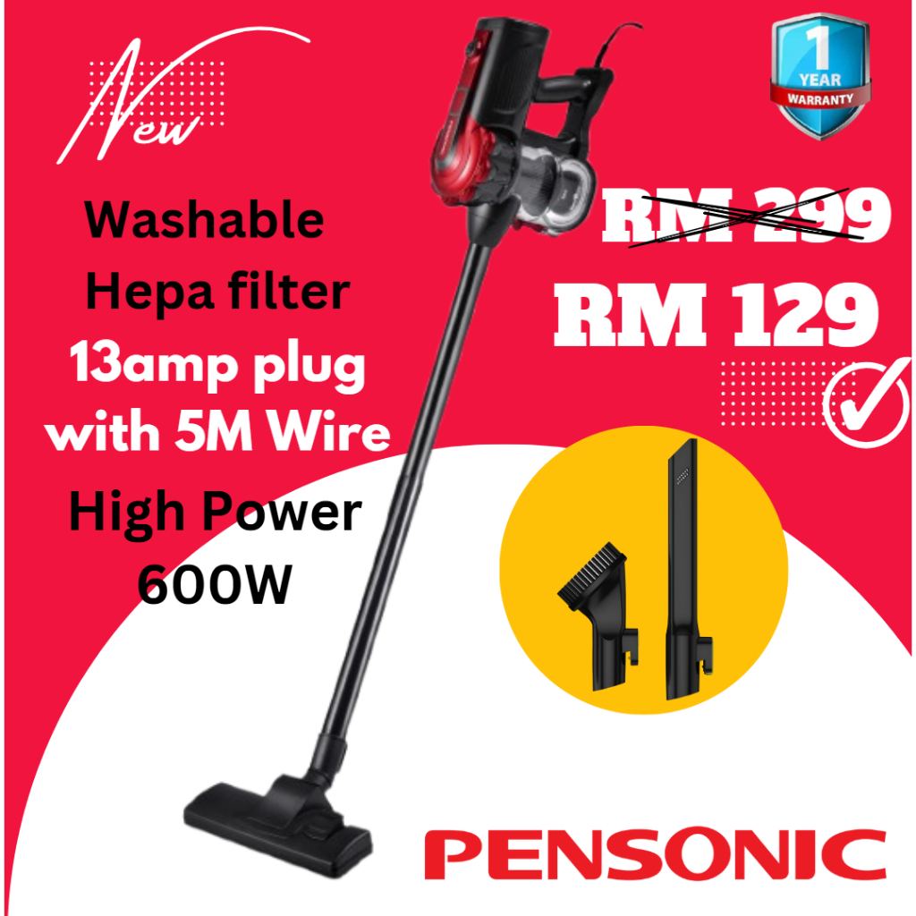 Pensonic Wired Stick Vacuum Cleaner | PVC-1005H | Shopee Malaysia