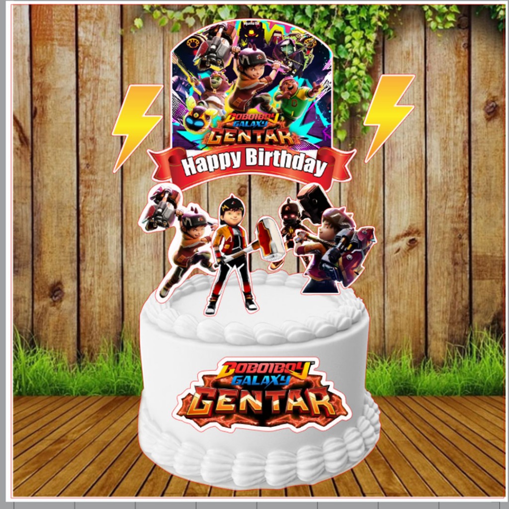 Boboiboy Gentar Cake Topper 030 | Shopee Malaysia