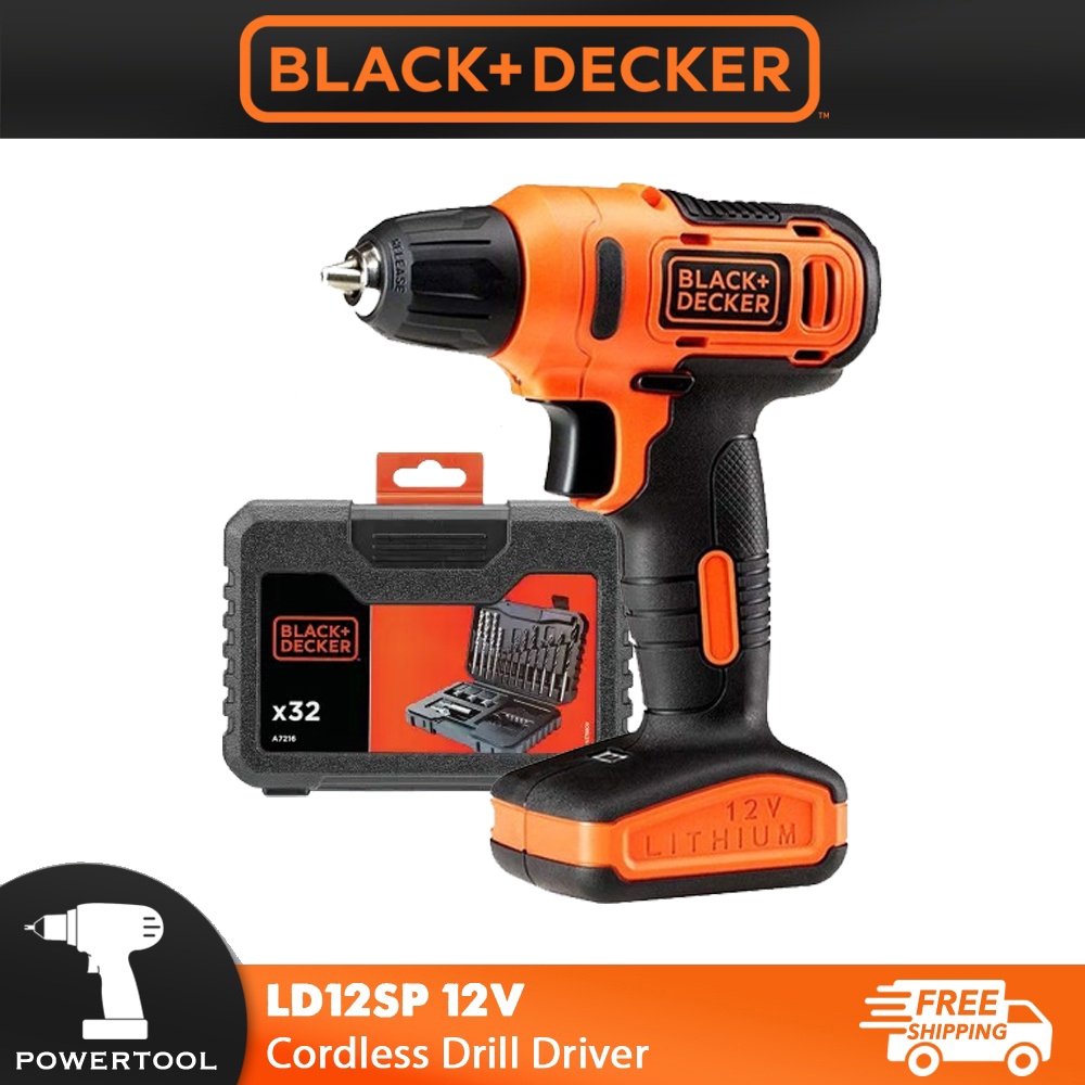 BLACK + DECKER Cordless Driver Drill Accessories Box (12V/13 Pcs ...