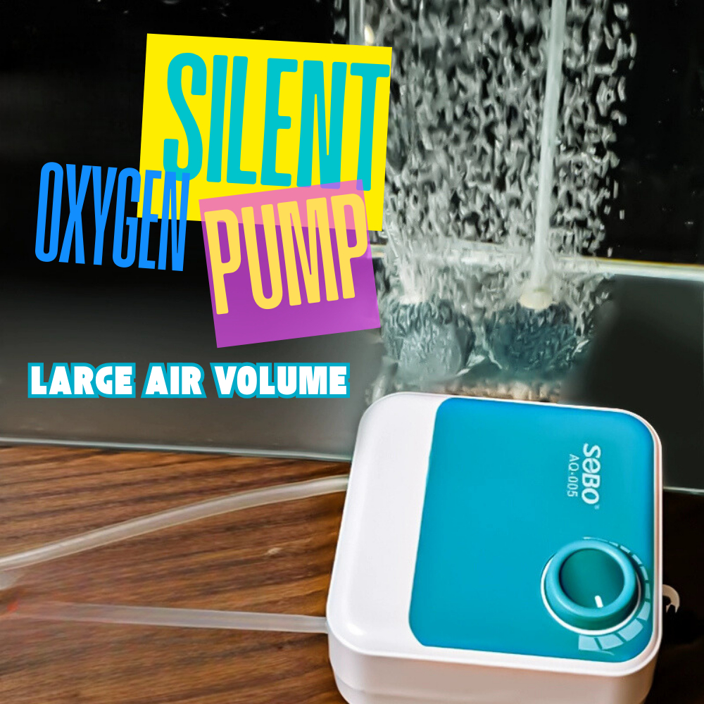 SOBO Super Silent Oxygen Adjustable Air Pump Aquarium (New Model) AQ-003 AQ-004 AQ-005 | Shopee ...
