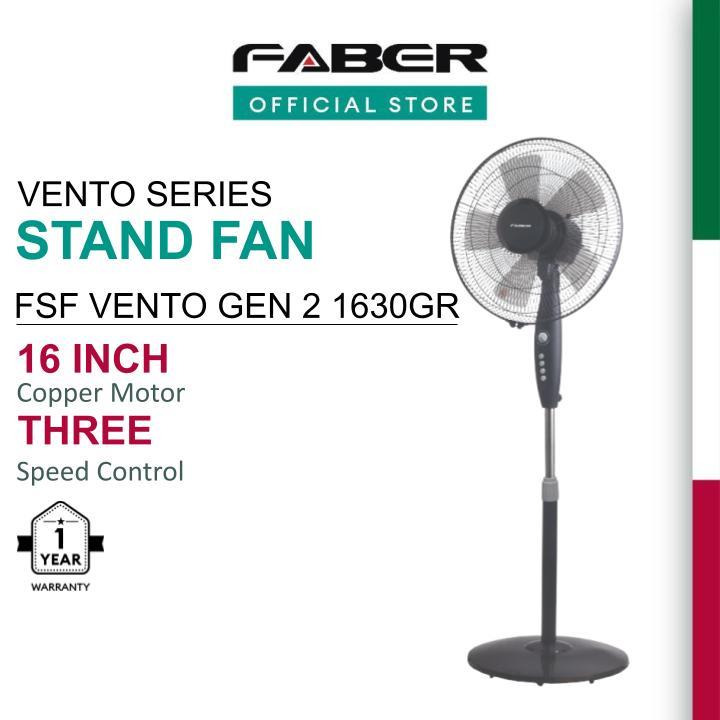 Faber VENTO Series 16" Floor 3-Speed Mode 5-Blade Stand Fan FSF Vento ...