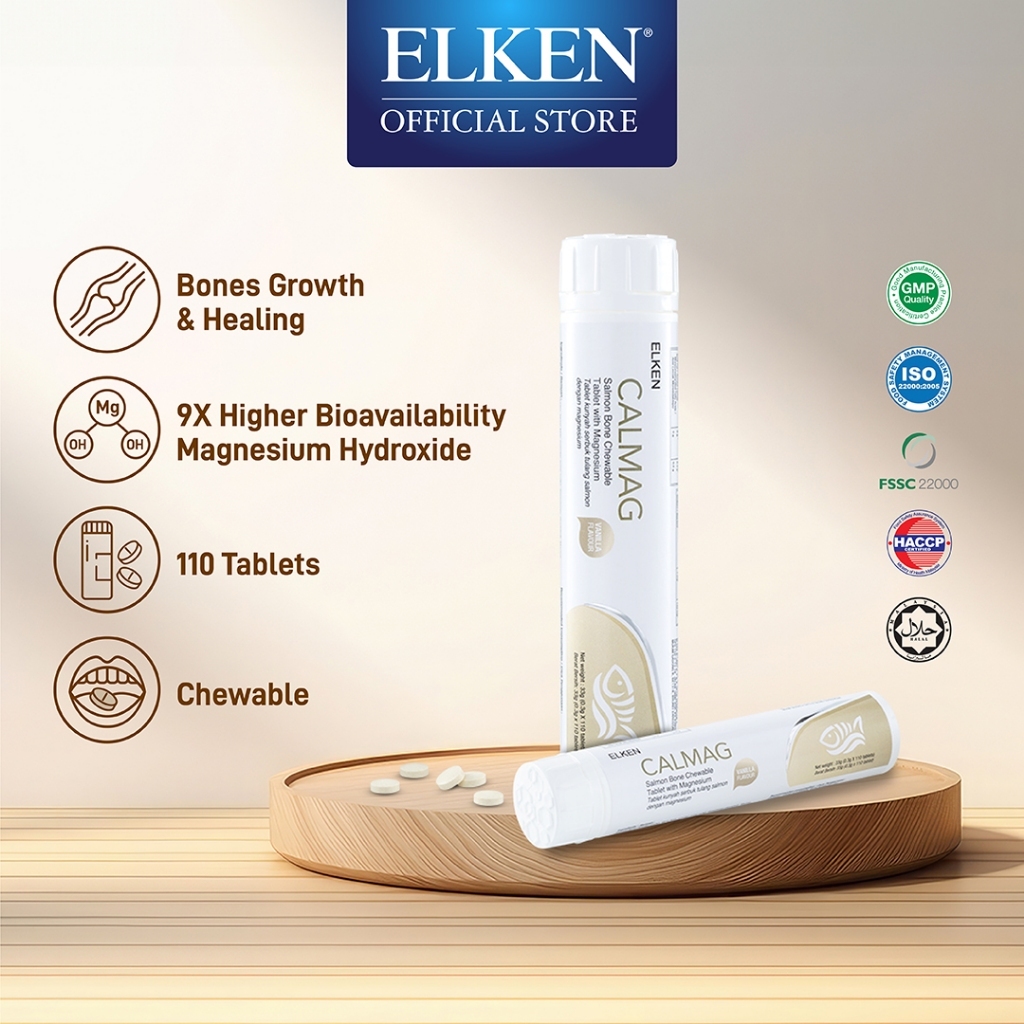 NEW VERSION *CHEAPEST* Elken Calmag Cal Mag 110 / 600 Tablets (replace ...