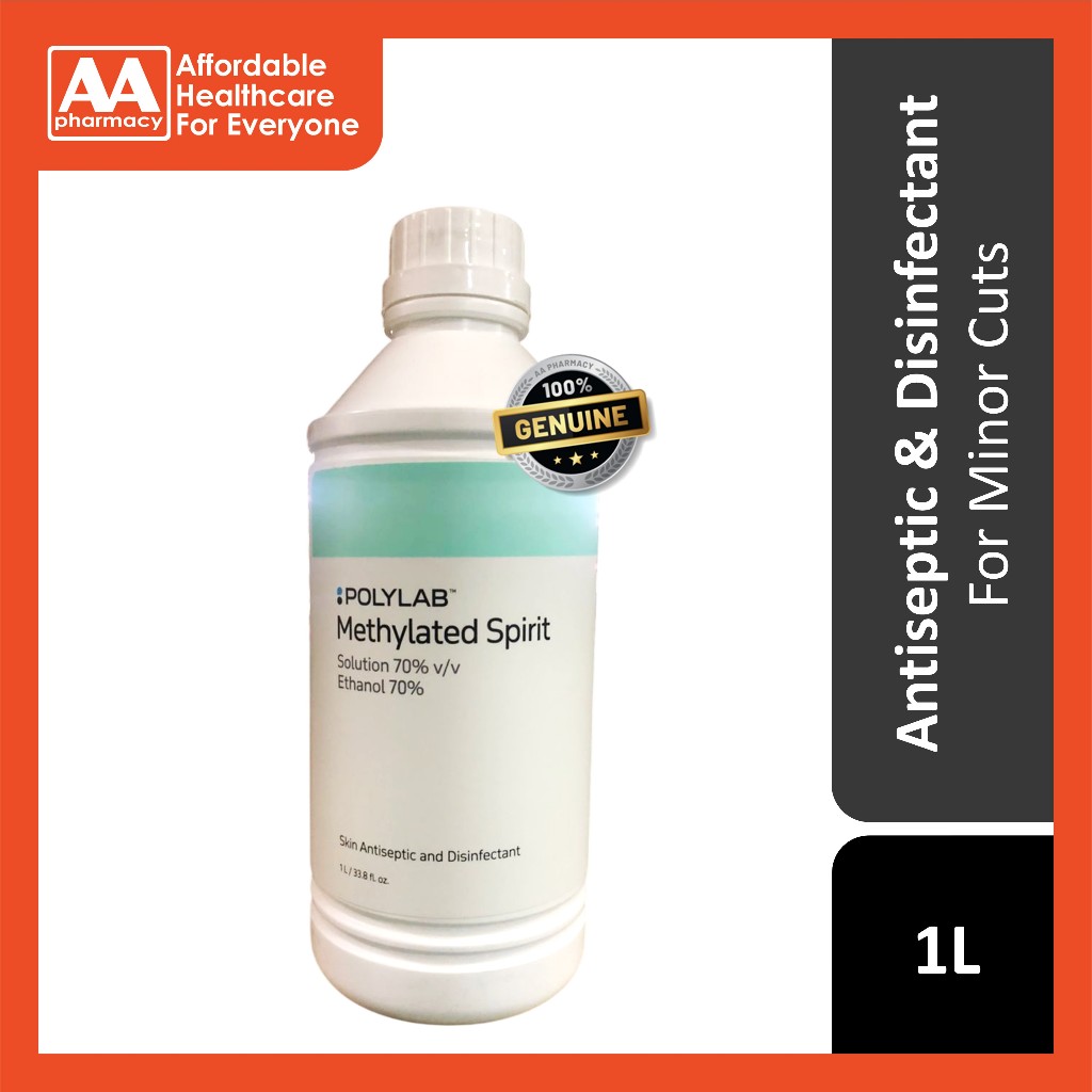PolyLab Methylated Spirit 70% v/v Solution 1L | Shopee Malaysia