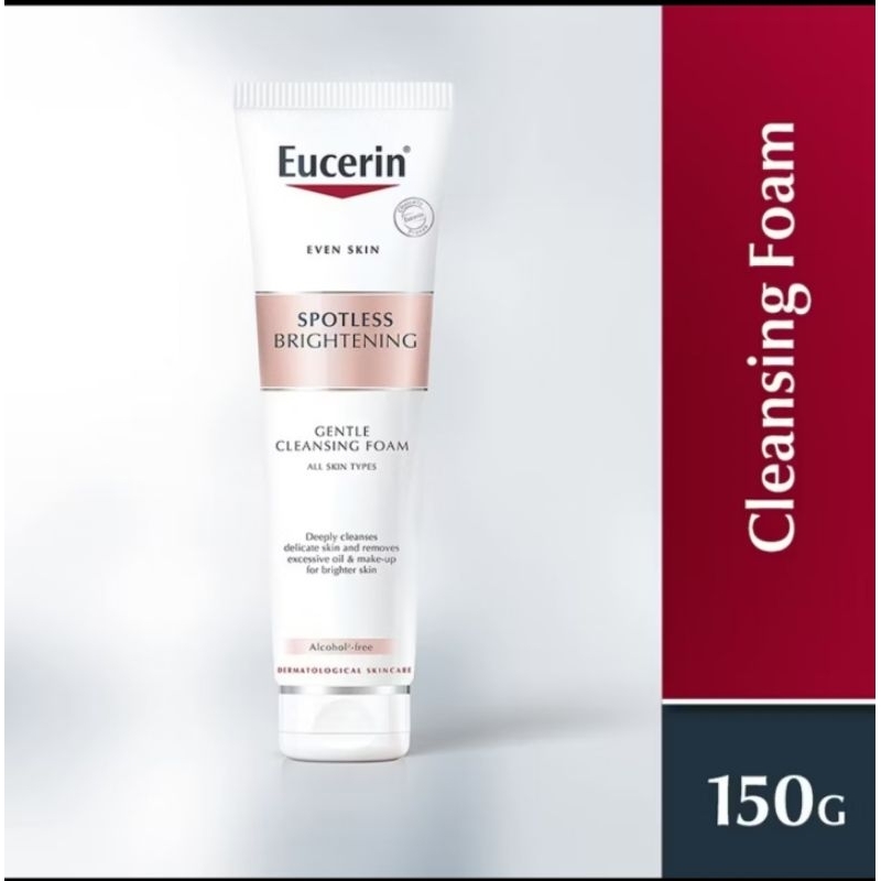 Eucerin (100%Authentic) Spotless Brightening Gentle Cleansing Foam 150m ...