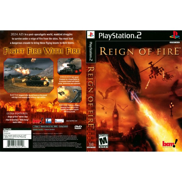 PS2 Reign of Fire (DVD GAME) | Shopee Malaysia