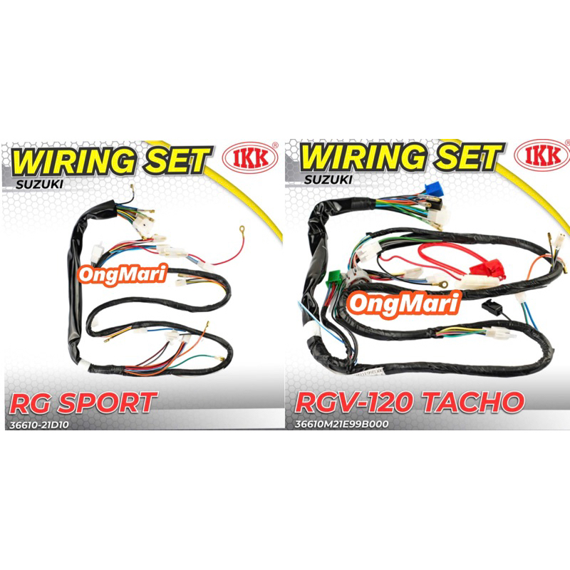 Suzuki rg rgs rg sport rgv rgv120 cdi tacho wayering wiring full set ...
