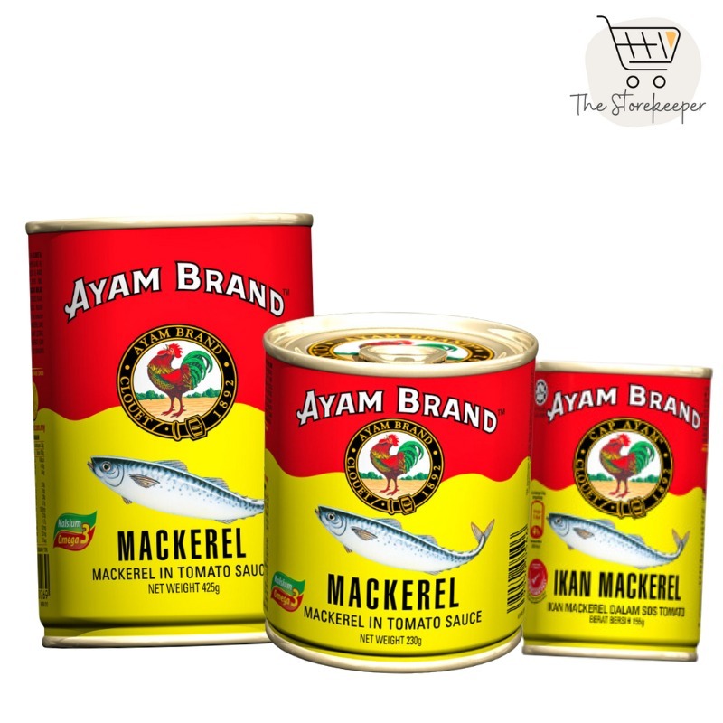 AYAM BRAND MACKEREL IN TOMATO SAUCE 155G/230G/300G/425G | Shopee Malaysia