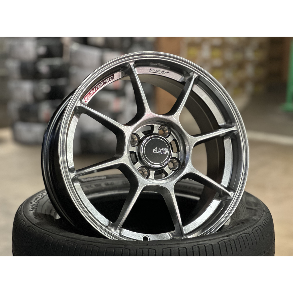 NEW 15X6.5J Advanti Blizzard Rim (set of 4) Silver 4X100 for Axia Bezza NBox Myvi Vios Yaris ...