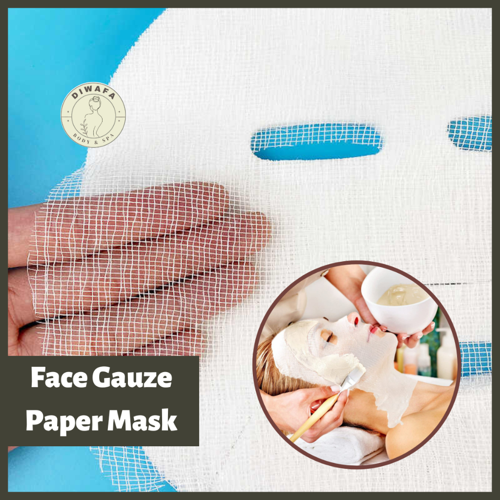 100pcs Disposable Spa Face Gauze Mask Paper Sheet Beauty Salon Special ...