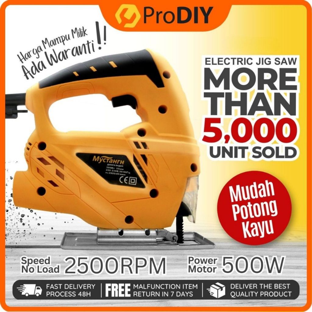 PRODIY MOD.055 Electric Jig Saw 500W Jigsaw Blade Wood Cutter Machine ...
