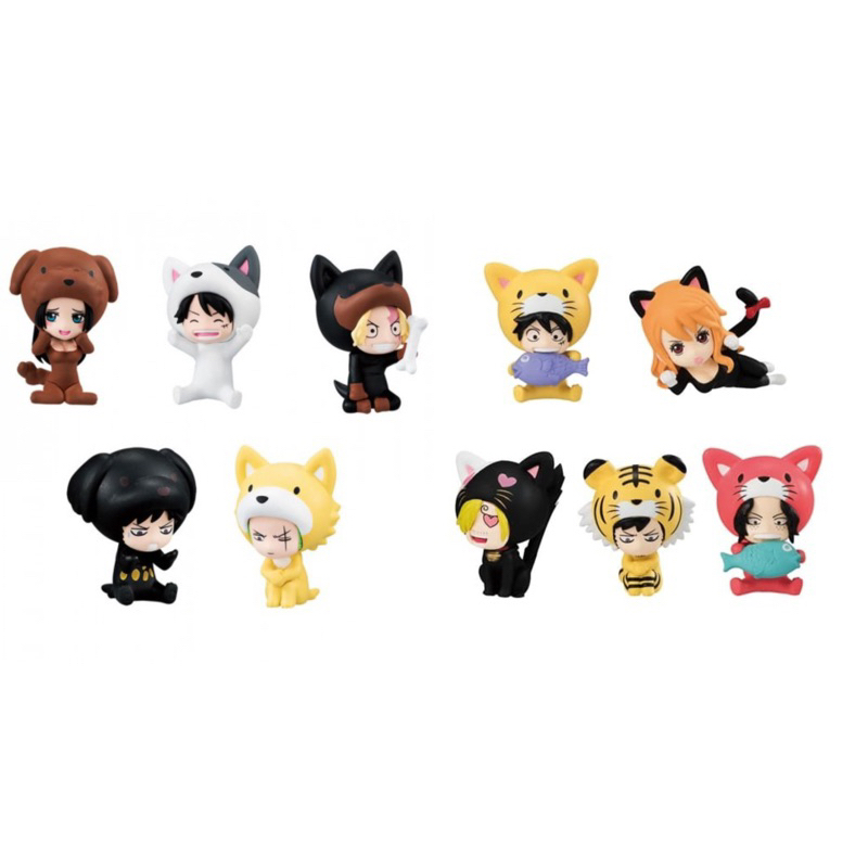 [Capsule Toys] One Piece Dog & Cat Mascot Gashapon Figure | Shopee Malaysia