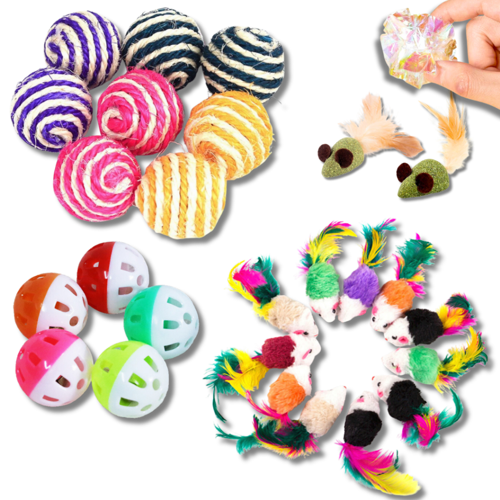 GUN PET Pet Toys Funny Knitting Wool Ball Mouse Balls Cat Dog Scratch ...
