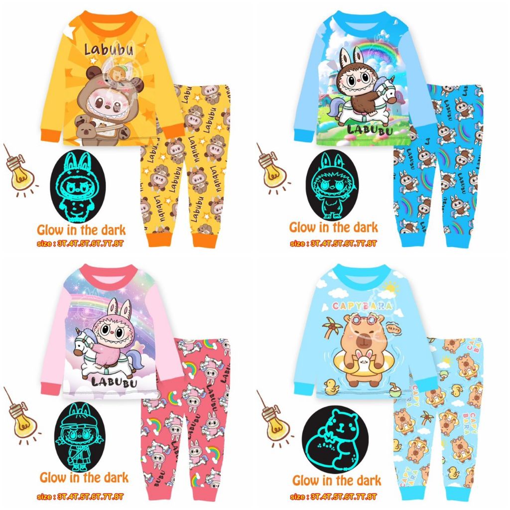 CUDDLE ME GLOW IN DARK LABUBU CAPYBARA | Shopee Malaysia