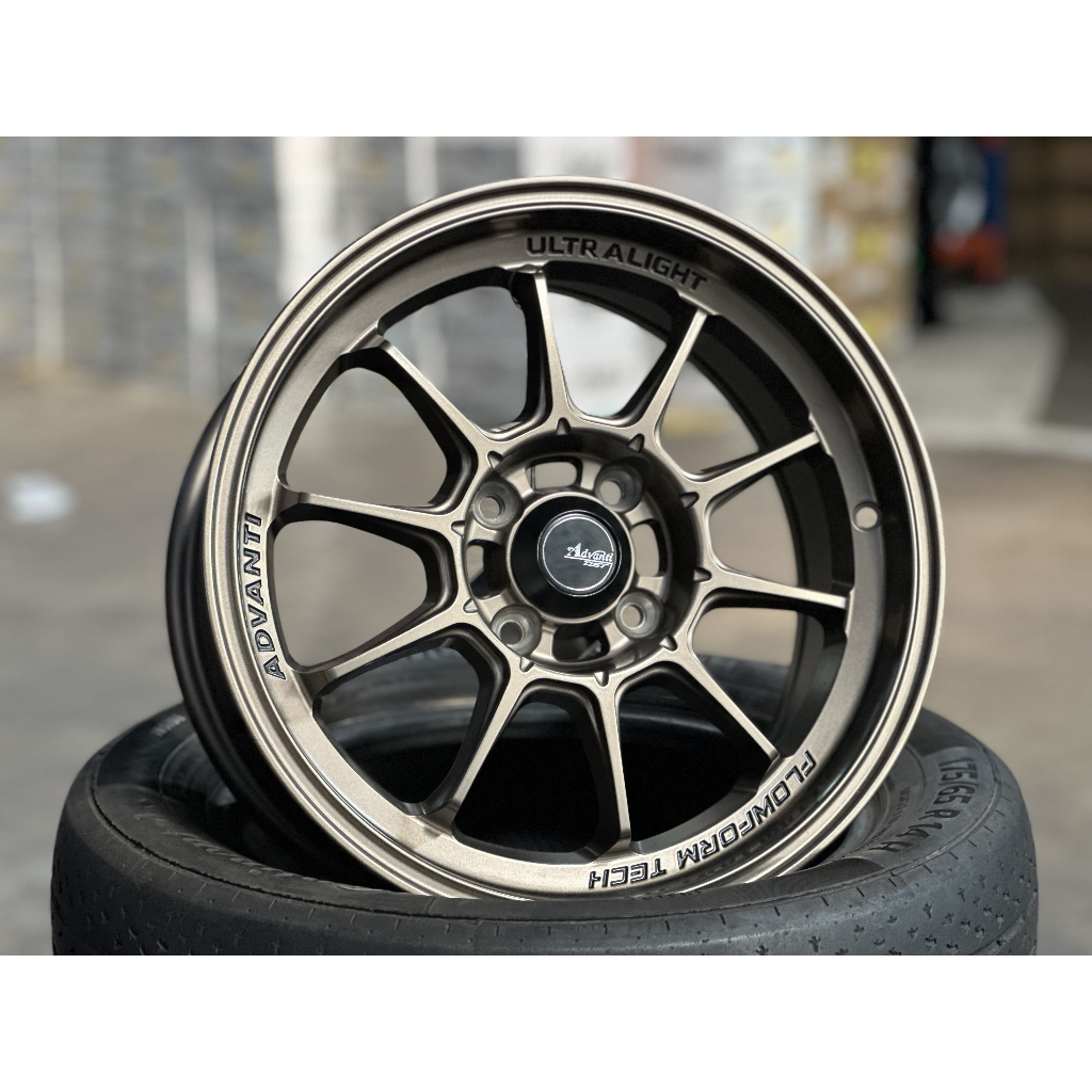 NEW 15X7J Advanti Tallo Rim (set of 4) Bronze 4X100 for City Jazz Vios ...