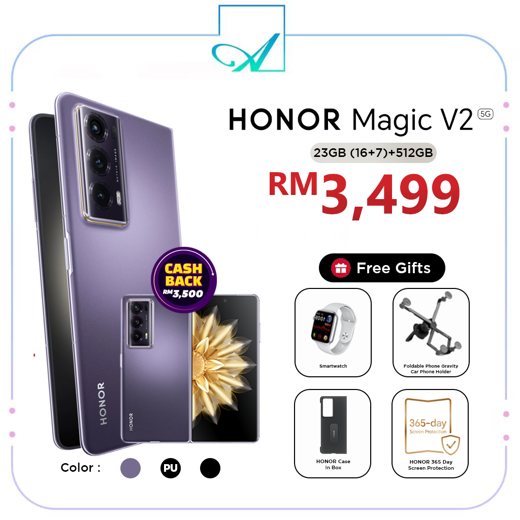 [READY STOCK] HONOR Magic V2 5G - 23GB(16+7)+512GB | 1 Year Honor Malaysia Warranty | Shopee ...