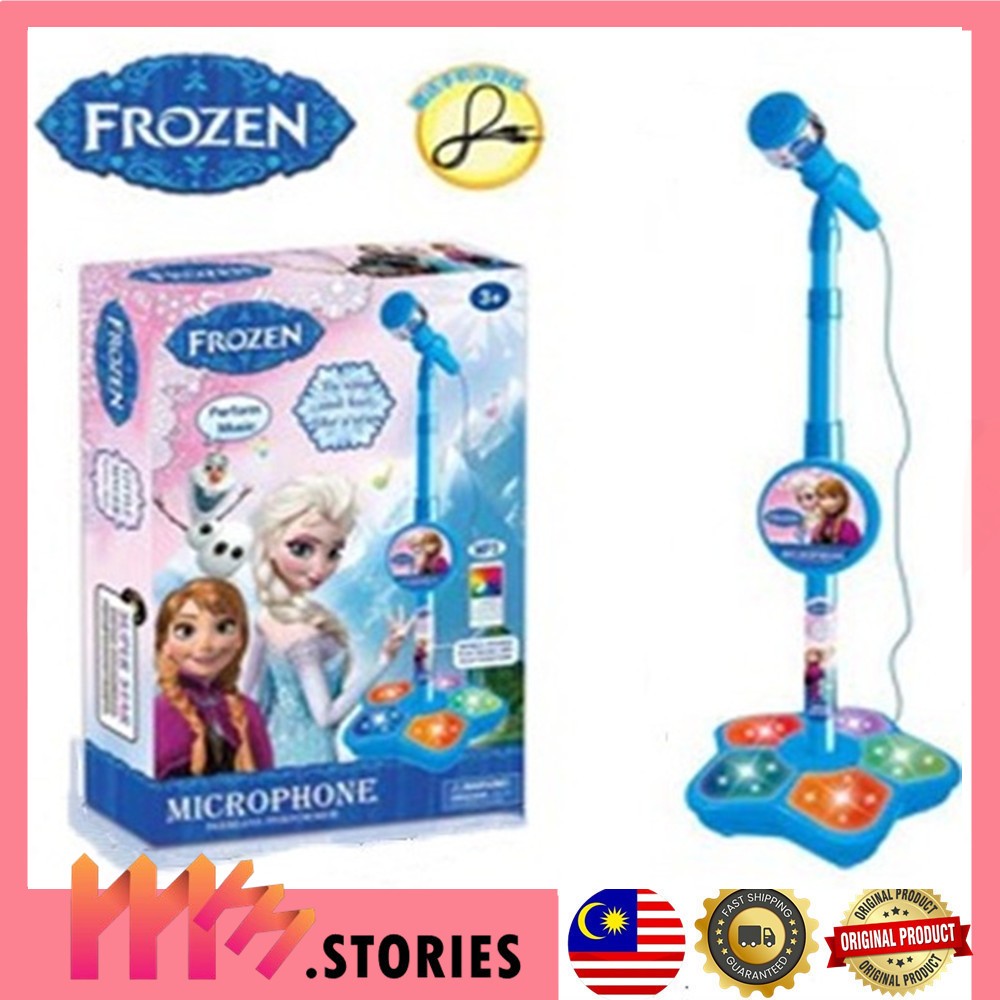 MM Stories Disney Frozen Elsa Cartoon LED Light Standing Microphone ...
