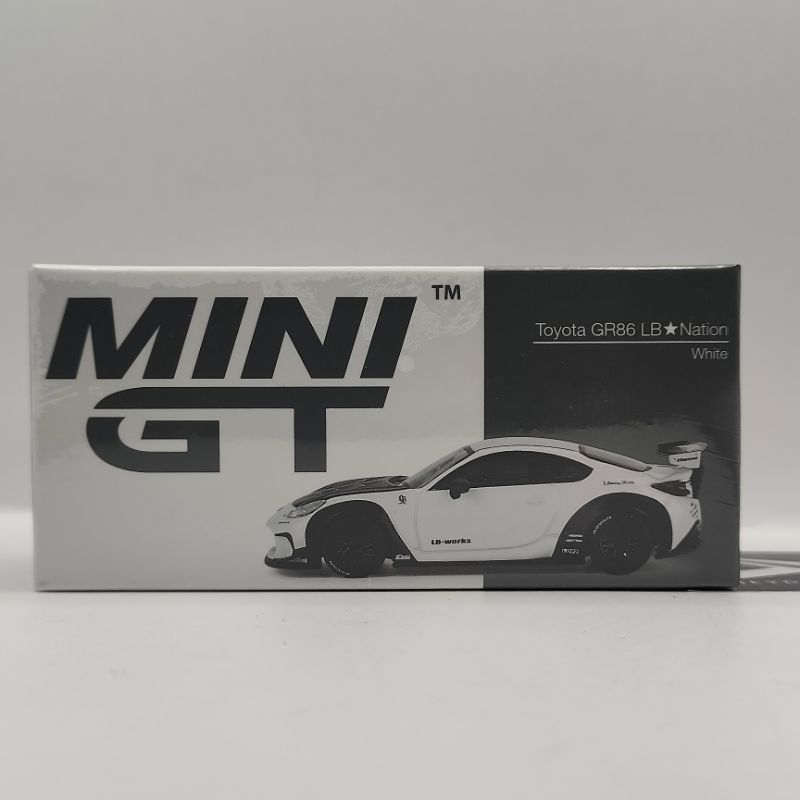 Mini GT Toyota GR86 LB Nation White LBWK No 769 | Shopee Malaysia