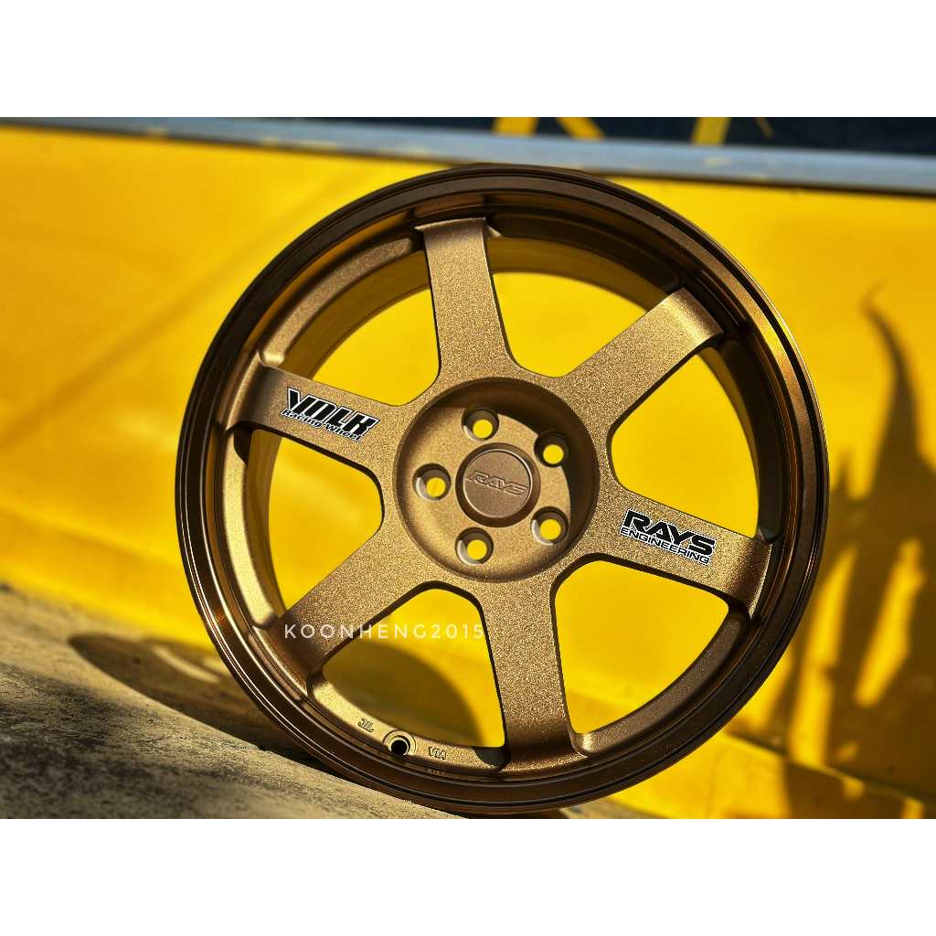 New Car Sport Rim RAYS TE37 Wheels 17x8J 5x100 ET38 Satin Bronze ...