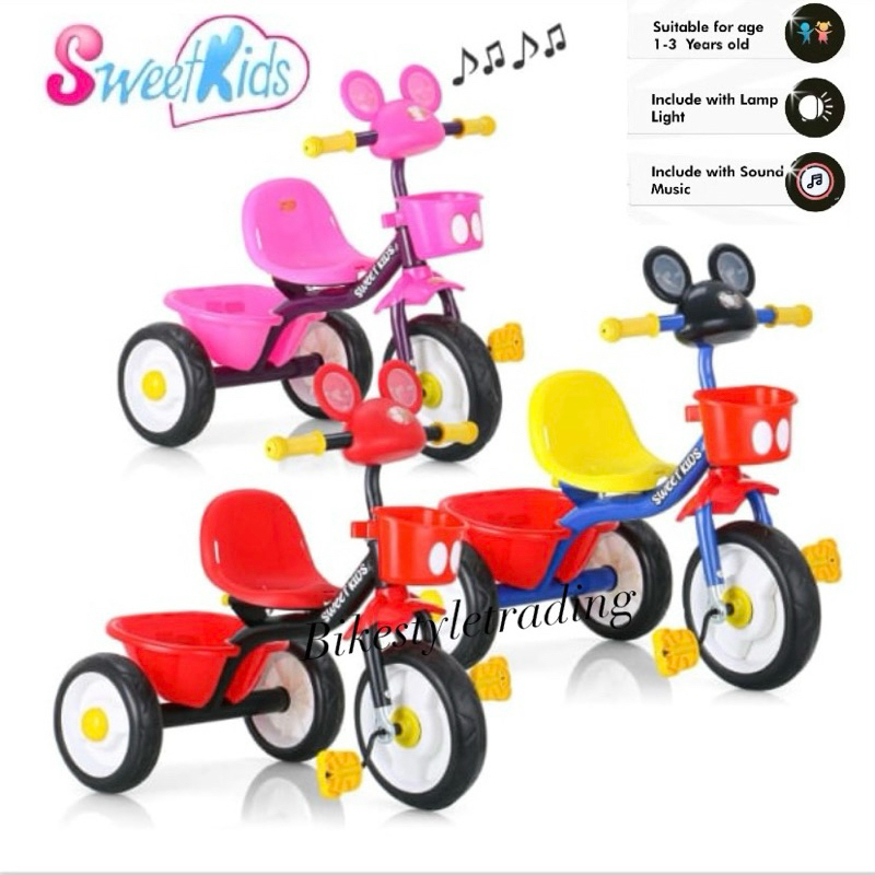 Siap Pasang Basikal Budak 3 Roda Children Tricycle 1 - 3 Years Old ...
