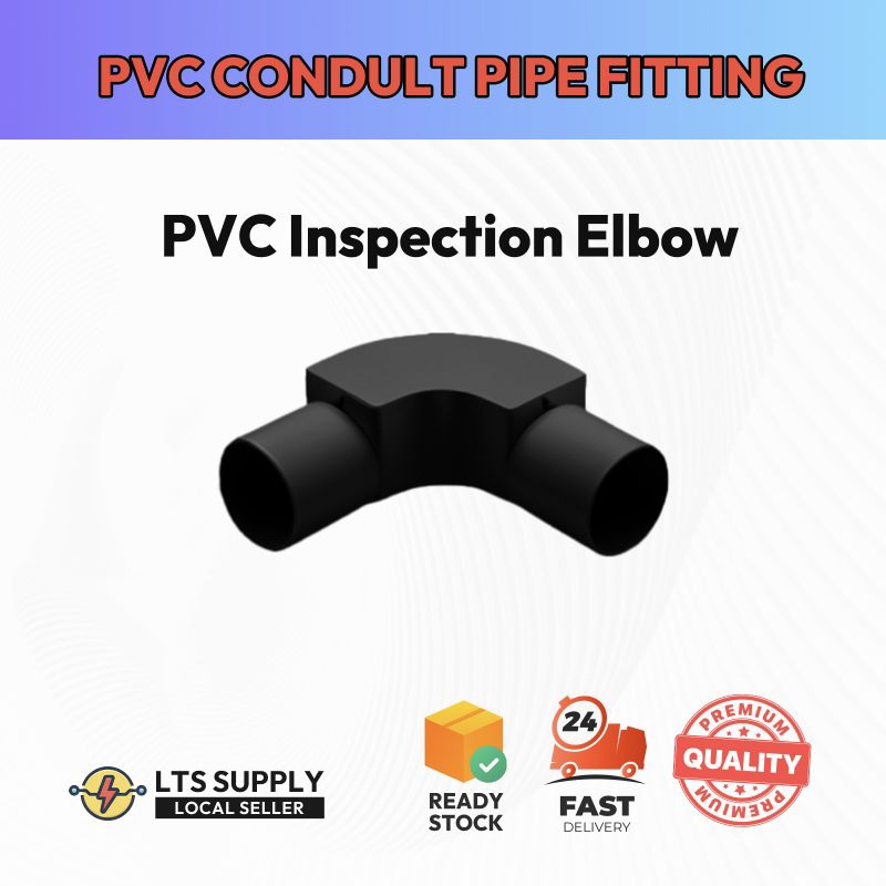 30pcs/50pcs/100pcs BLACK PVC Inspection Elbow Conduit Fitting 20MM ...
