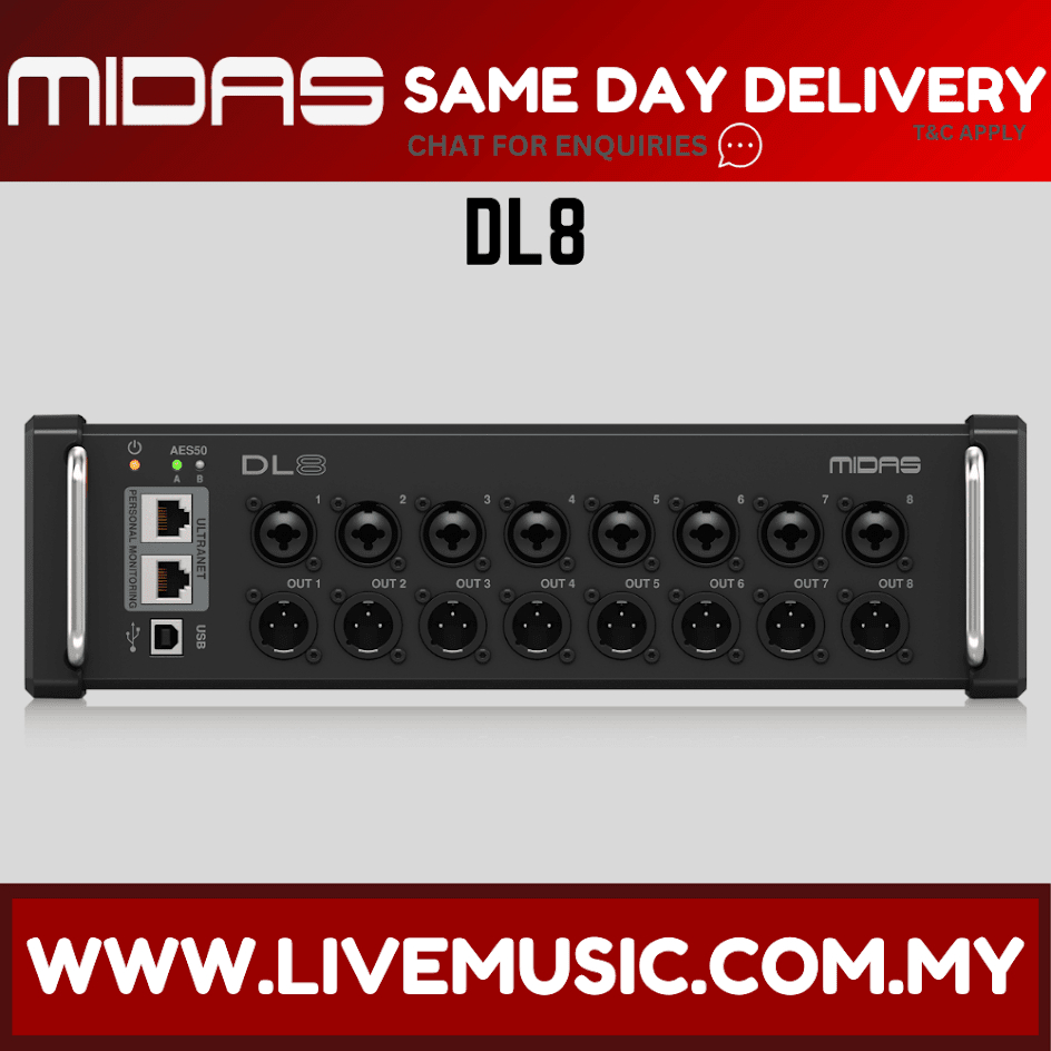 Midas DL8 8-input / 8-output Stage Box ( DL-8 / DL 8 ) | Shopee Malaysia