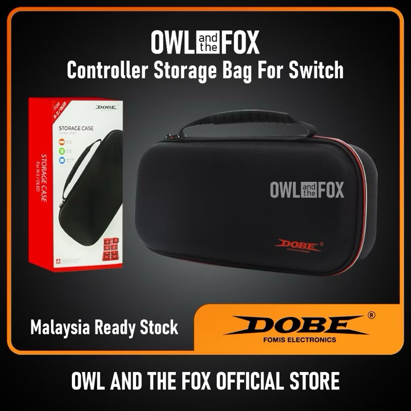 DOBE Nintendo Switch OLED V1/V2 Handle Grip Split Controller Storage Bag Case Game Card Box TNS ...