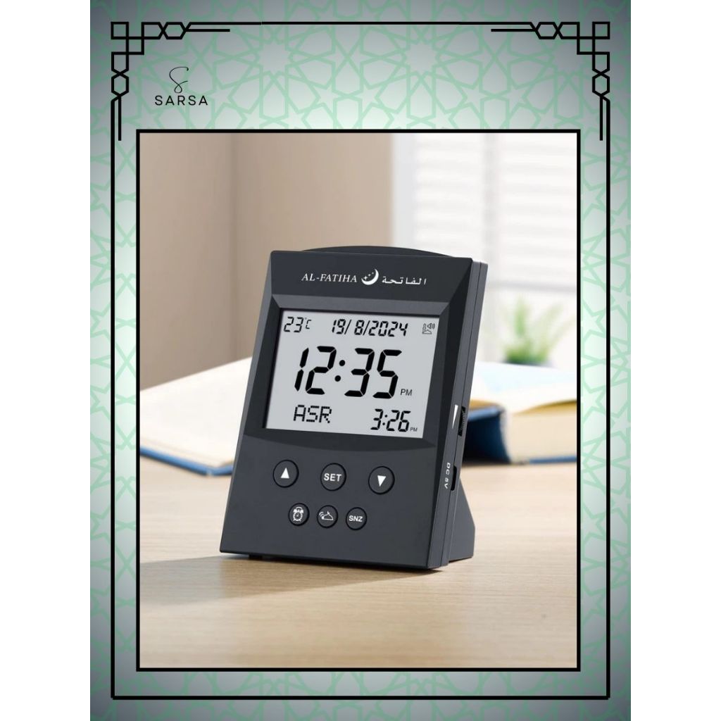 AL-FATIHA - JAM AZAN DIGITAL TABLE / BED SIDE OTOMATIK AZAN SOLAT TIME ...