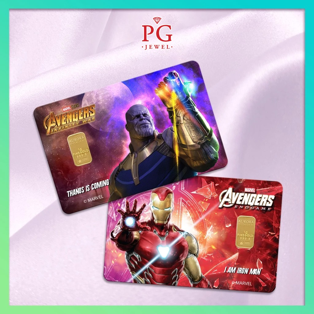 Aurora Italia's Unique Marvel 1g Gold Bar (Au 999.9) 24K - Ironman v ...