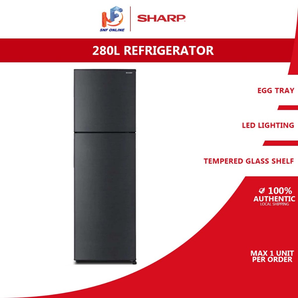 Sharp Peti Ais 2 Pintu - Fridge Smile Refrigerator (280L) SJ287MDS ...