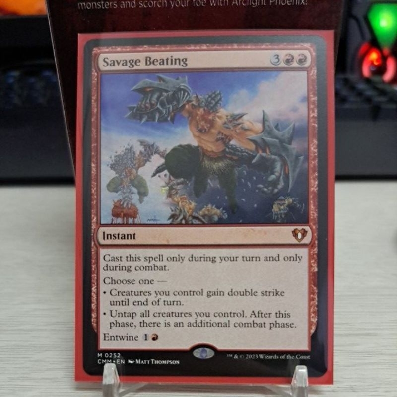 MTG Savage Beating (CMM)(Mythic) | Shopee Malaysia