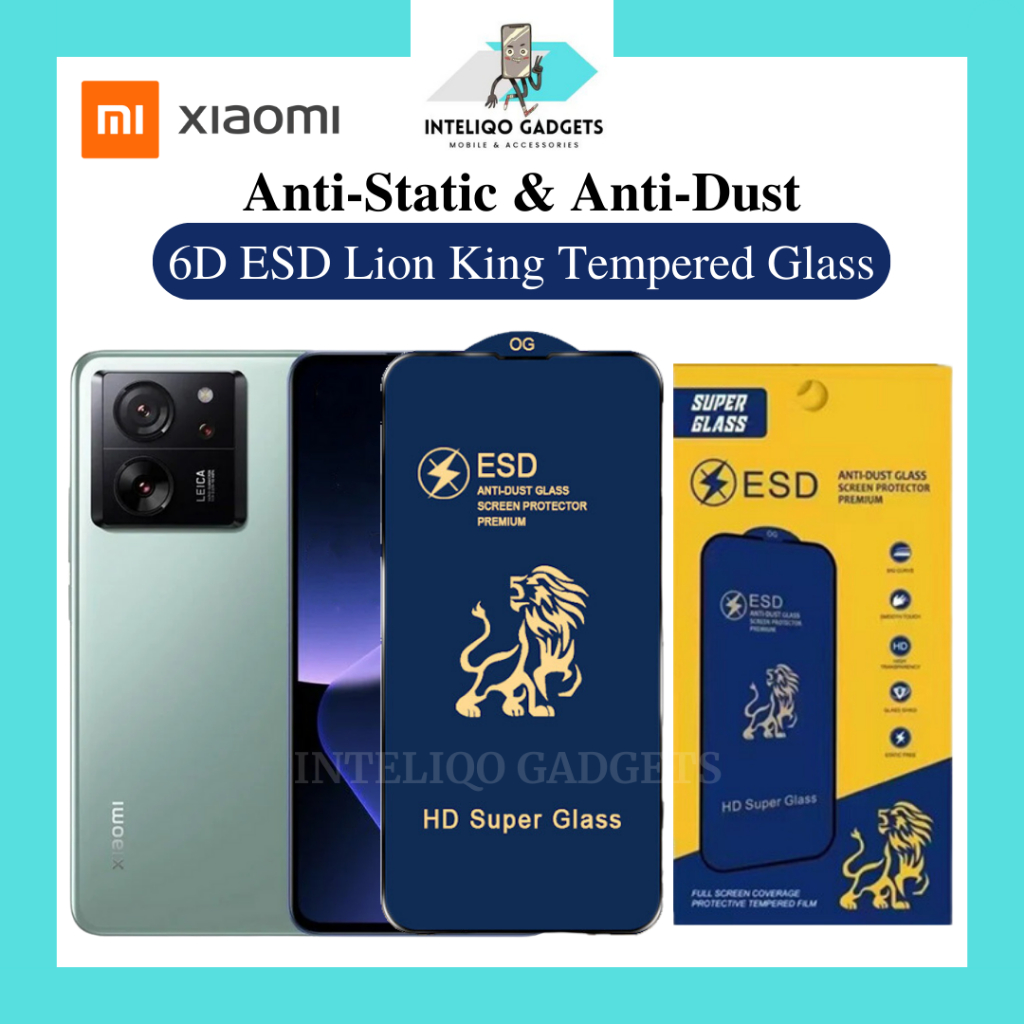 Xiaomi 14T 14 13 13T 13T Pro 12 Lite 11 Lite 11T 11T Pro 6D ESD Lion King Anti Static Tempered ...