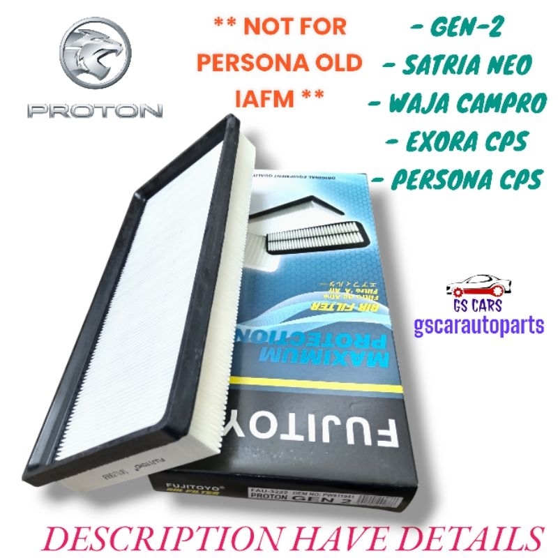 Ready stock Proton engine air filter proton exora cps/gen2/persona cps ...