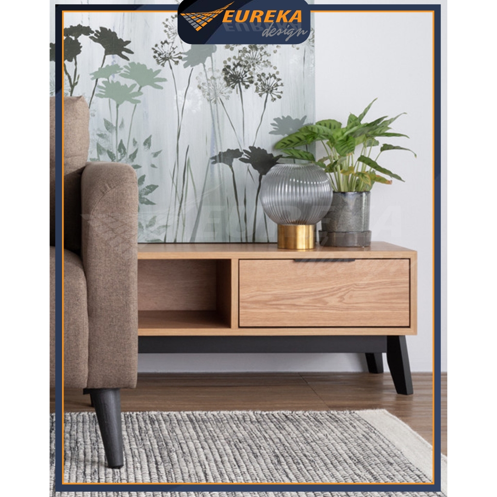 6ft TV Cabinet Console Hall Storage Modern Wood / Almari Kabinet MALTON ...