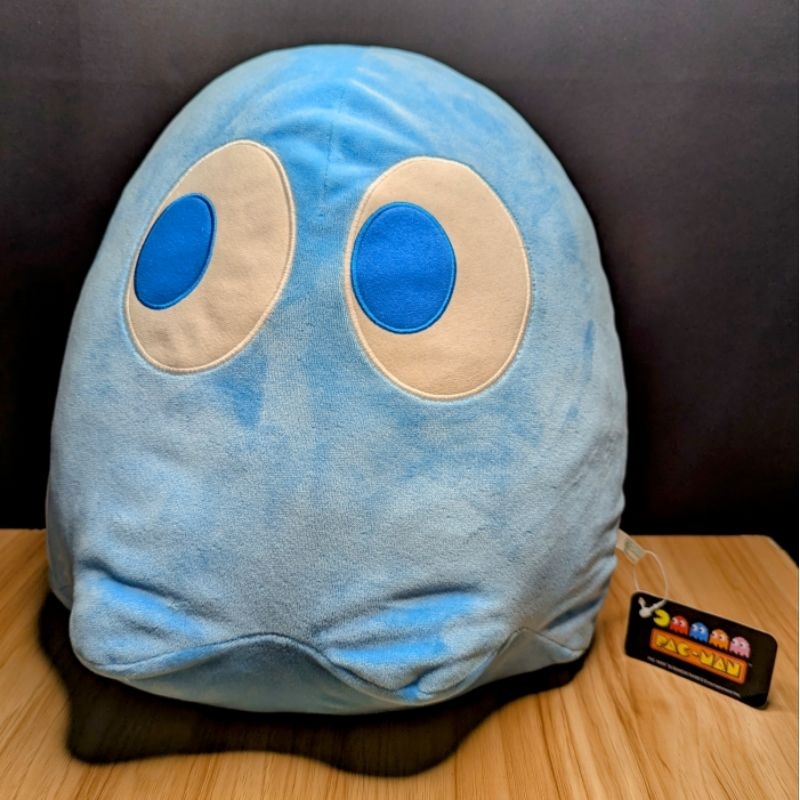 (OneG Den) SK Japan Bandai Namco Pac-Man Blue Ghost Inky BIG Plush Soft ...