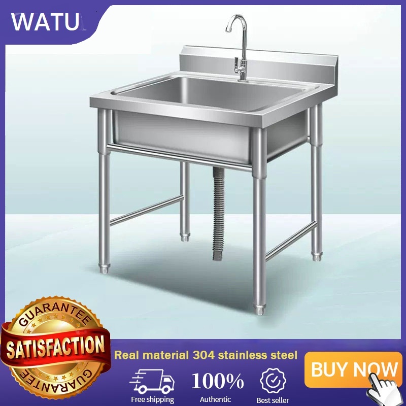 Stainless Set for Kitchen Wash Basin Sink with Stand Stainless Steel ...