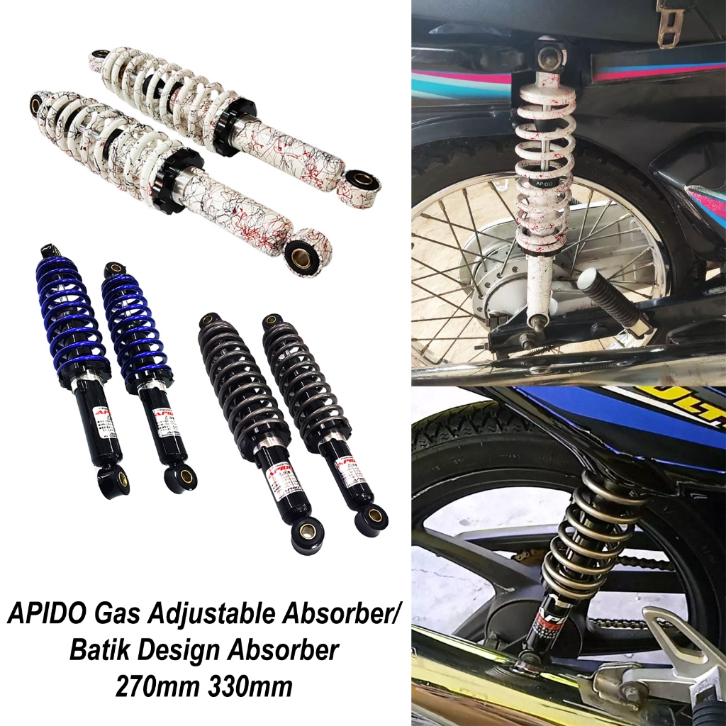 APIDO Gas Adjustable Absorber 270mm Plain Design 330MM Batik Fancy ...