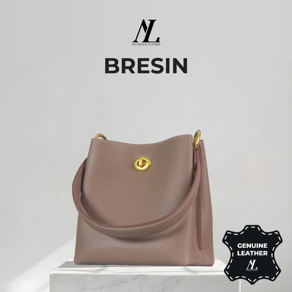 BRESIN GENUINE LEATHER by Anthon's women Original Leather Bag | Shopee ...