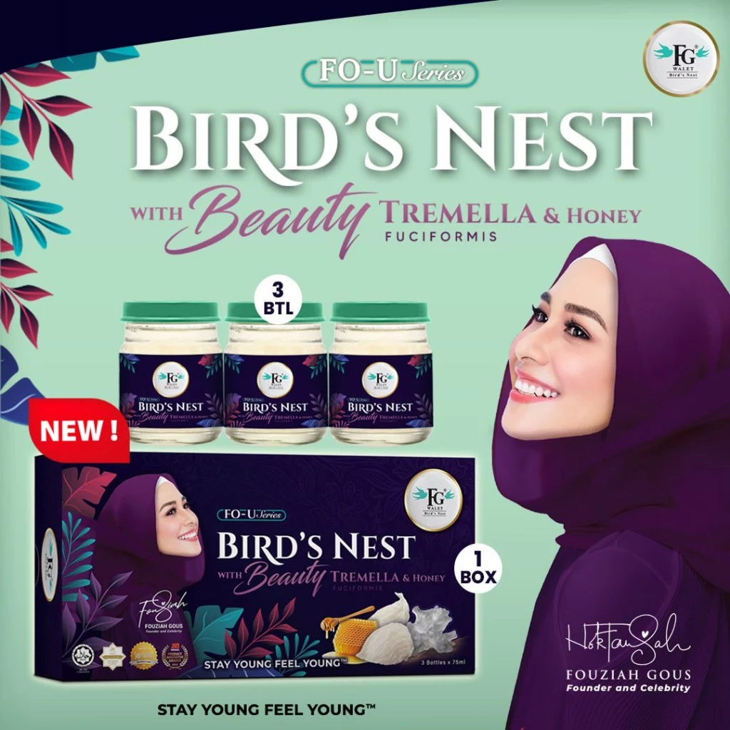 FG Walet FO-U Series Bird's Nest with Beauty Tremella & Honey (75ml x 3 ...