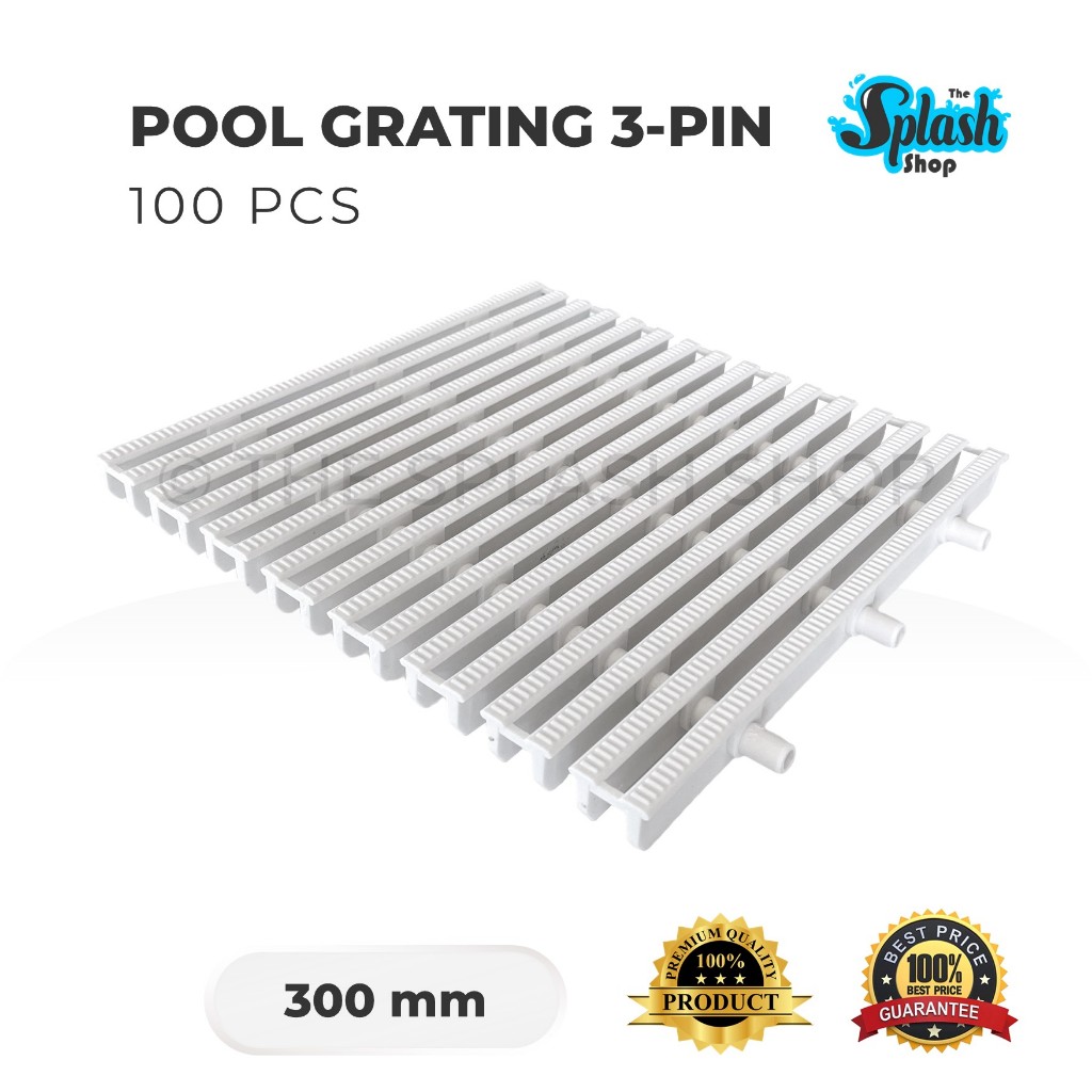 𝐆𝐑𝐀𝐓𝐈𝐍𝐆 - Swimming Pool Grating 300mm (100 pcs) : HIGH QUALITY | Shopee ...