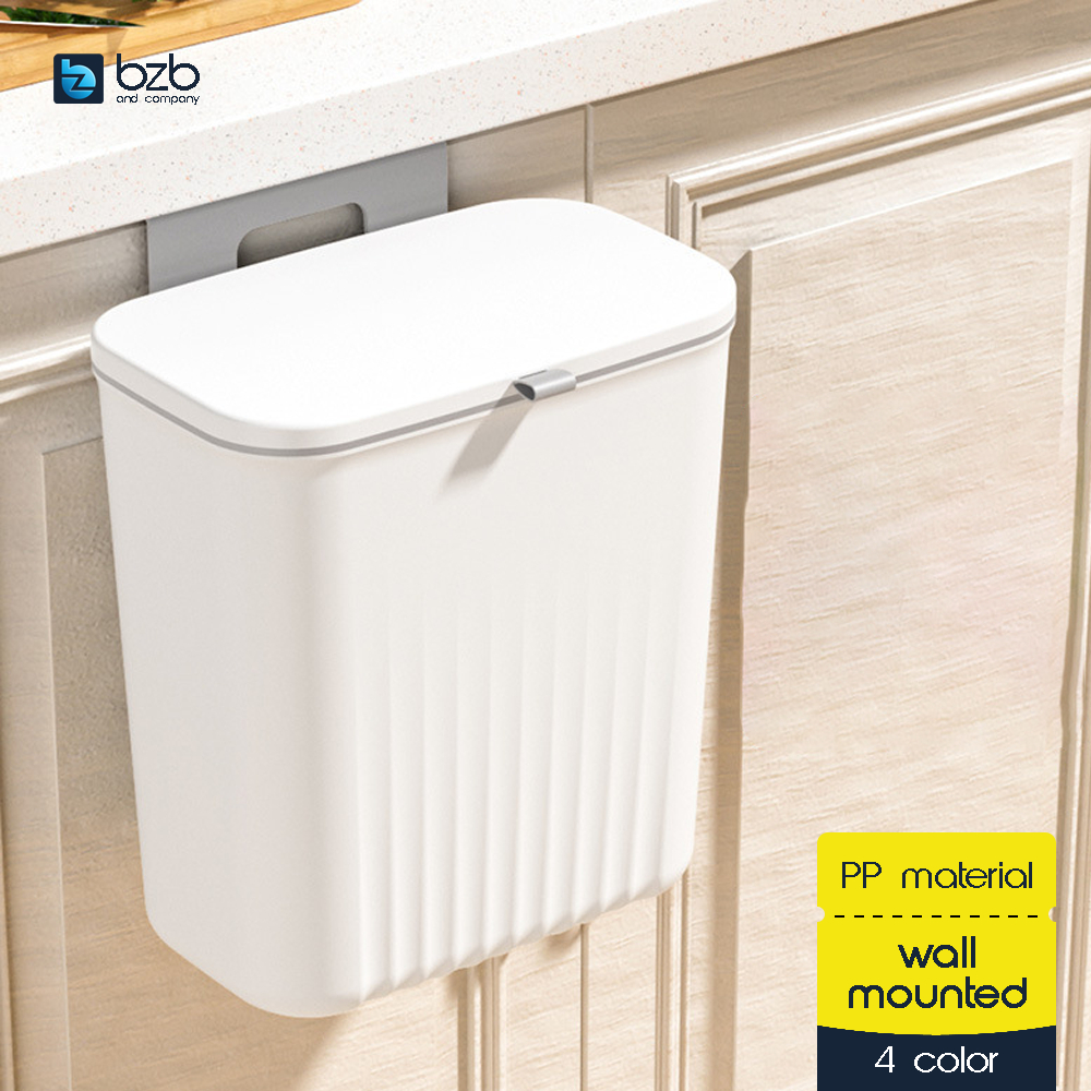 Kitchen Hanging Trash Wall Mounted Bathroom Cabinet Plastic Garbage Bin ...