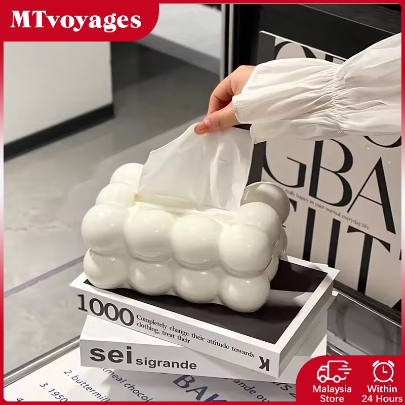 Cloud tissue box Creative Marshmallow Paper Storage Box Cream Style ...